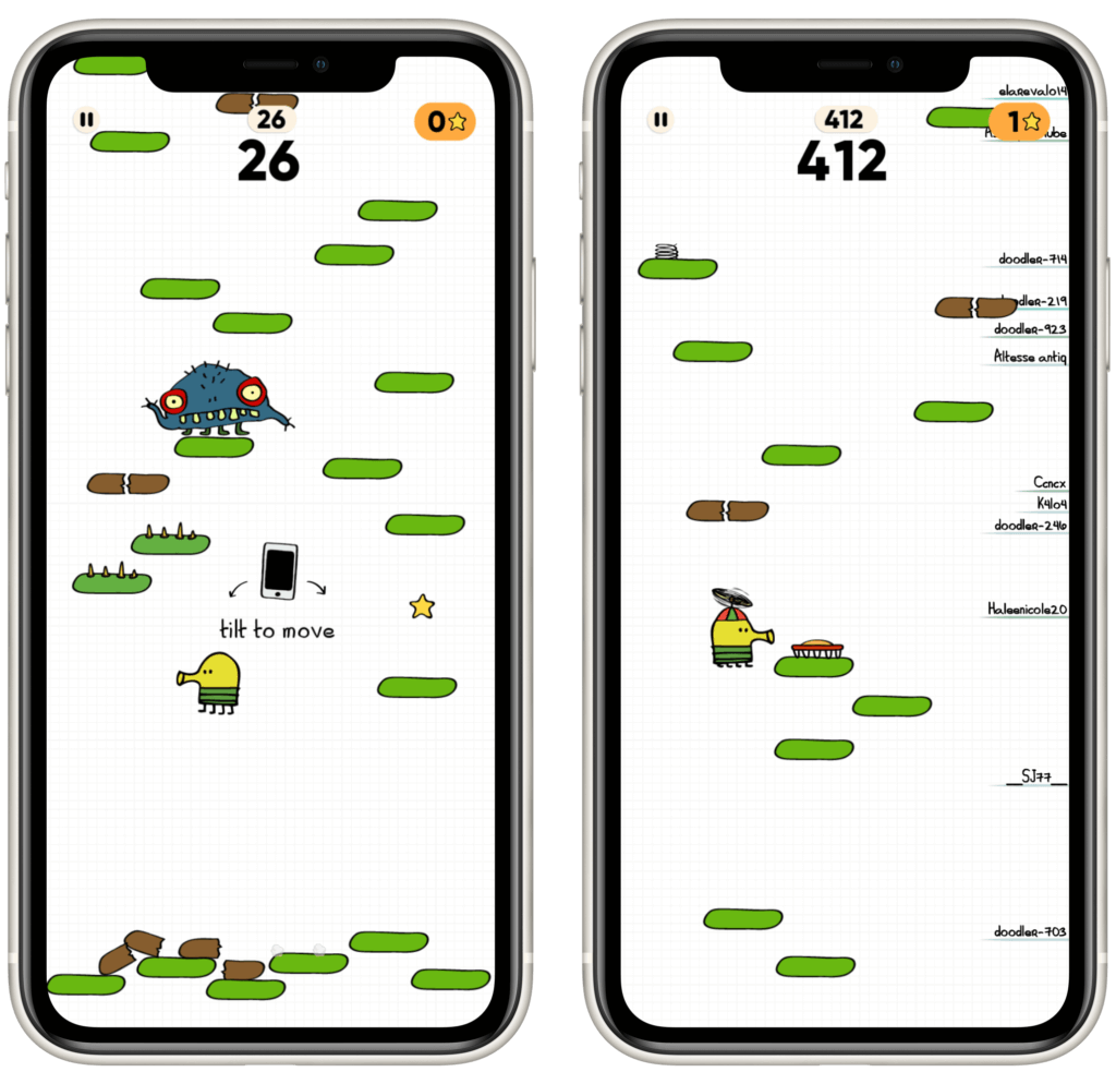 AppSalat Mini: Doodle Jump 2 stürmt den App Store - Apfelpage Alle ...